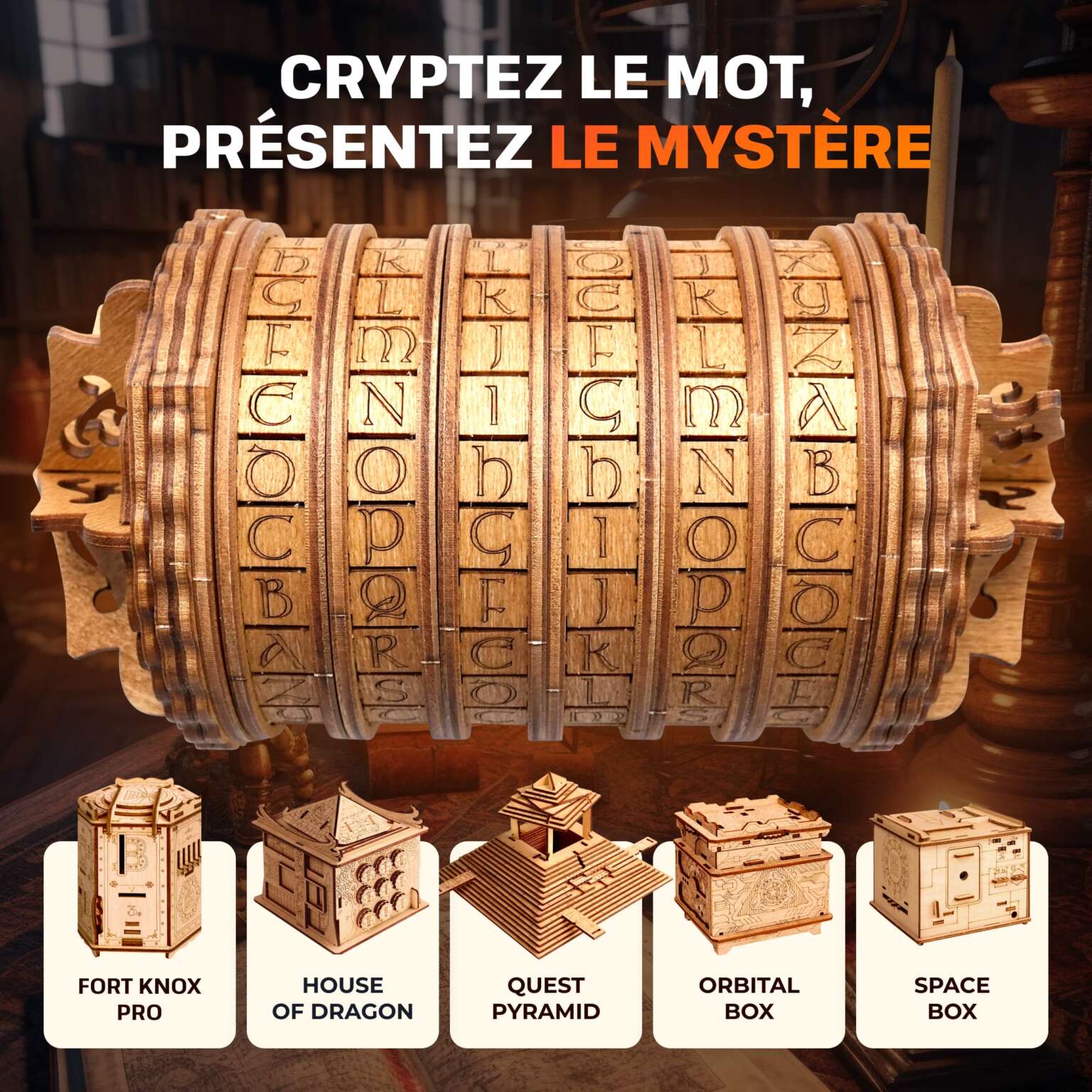 Acheter Escape Box : Cryptex - Escapewelt - Jeux Casse-tête - L'Échoppe des Légendes