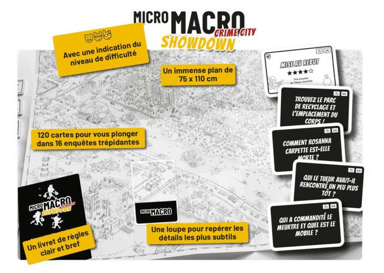 Acheter Micro macro crime city : Showdown - Editions Spielwiese Johannes Sich Hard Boiled Games ...